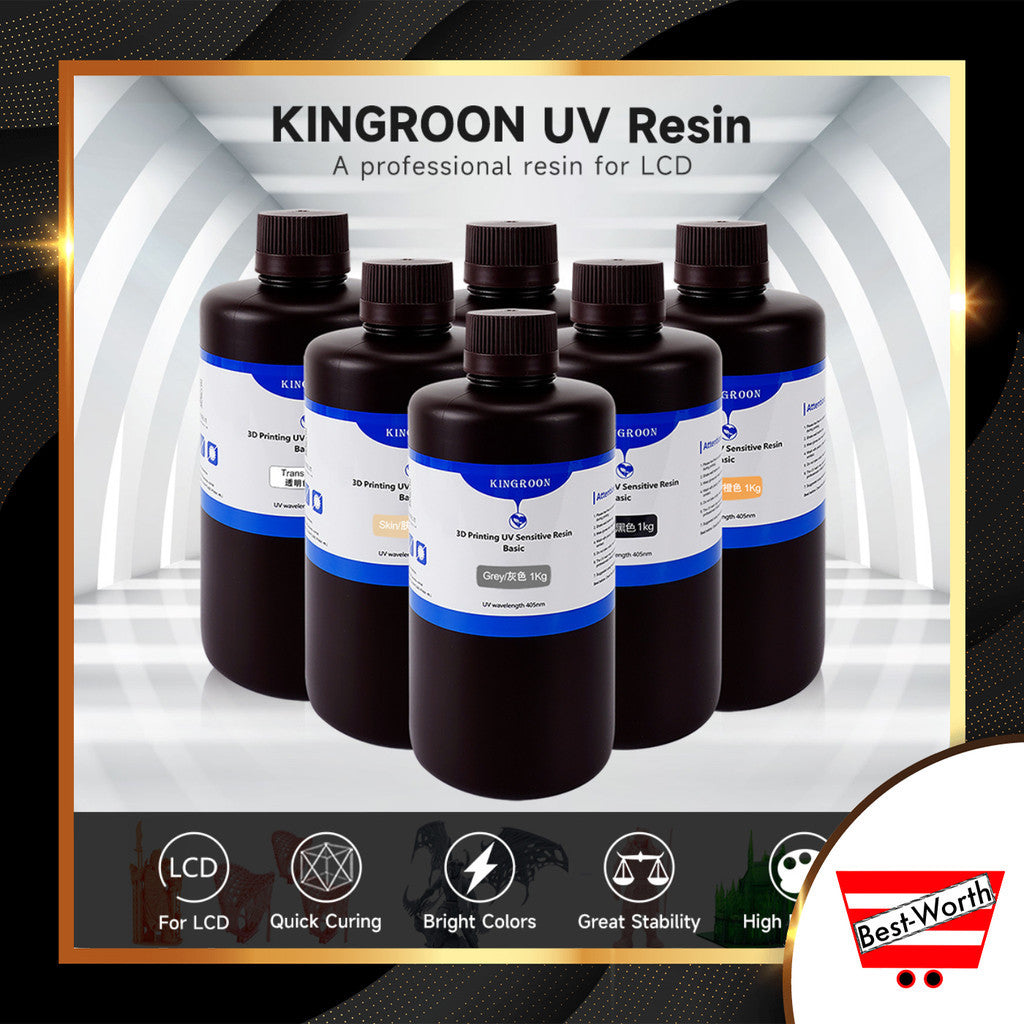 KINGROON 1kg Photosensitive Resin LCD SLA 3D Printer 405nm UV