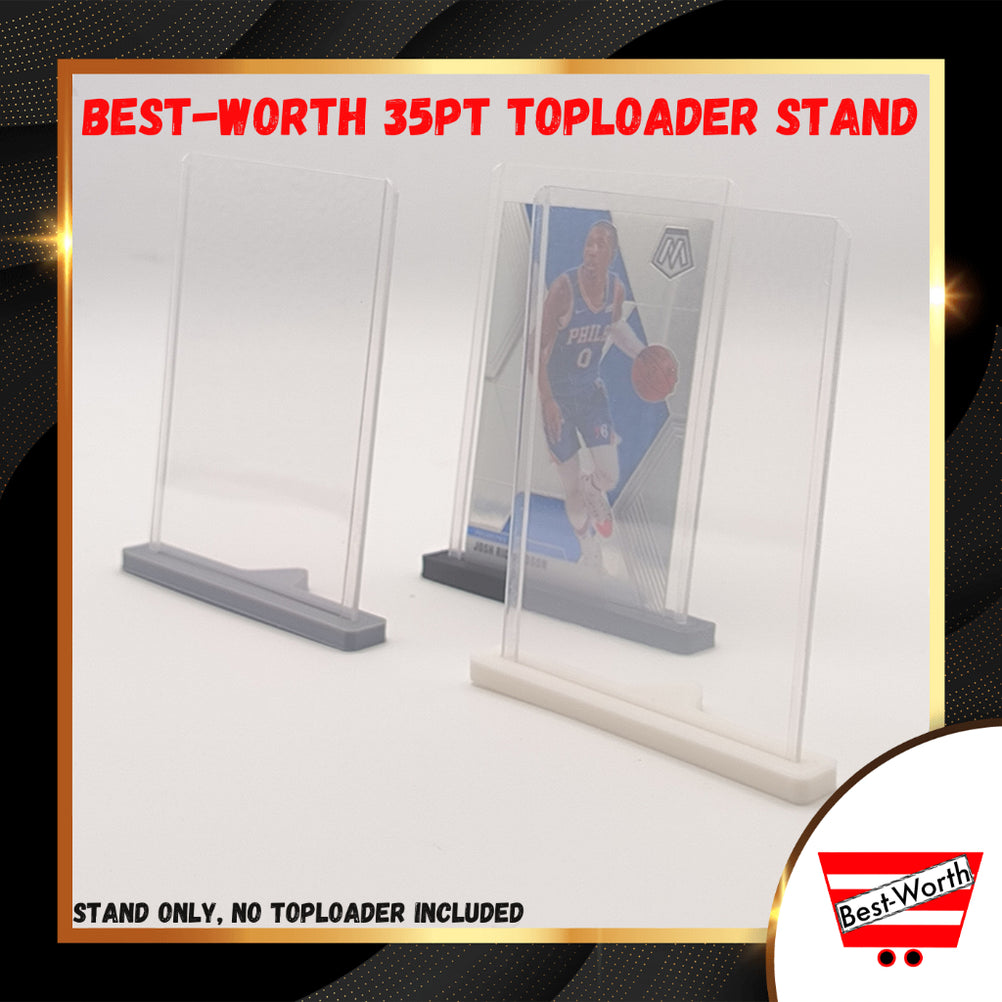 Best-Worth 35pt Toploader Stand – Minimalist Display for Trading Cards