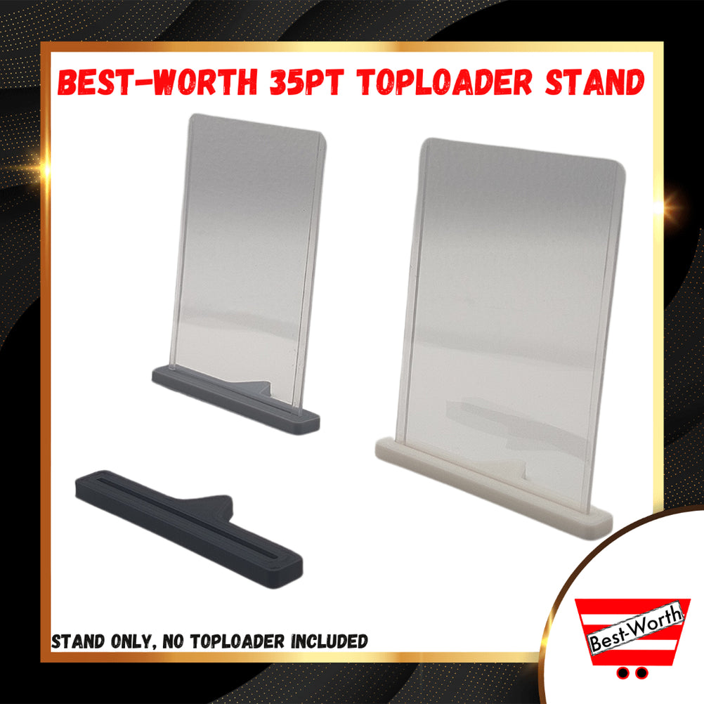 Best-Worth 35pt Toploader Stand – Minimalist Display for Trading Cards